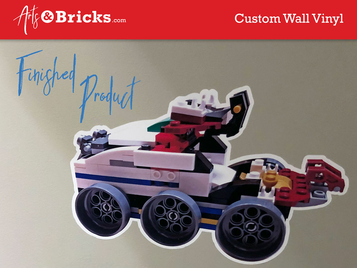 Custom Kids Wall Vinyl - Size Examples - Arts and Bricks