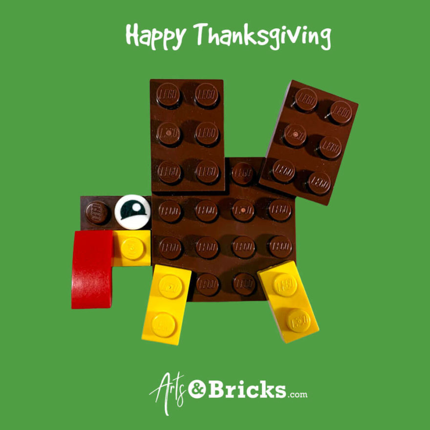 How to build a Thanksgiving Turkey from LEGO bricks - Arts and Bricks