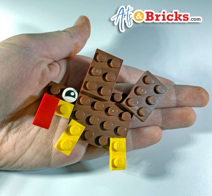 How to build a Thanksgiving Turkey from LEGO bricks - Arts and Bricks