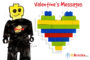 Messages for DIY LEGO Valentine Cards - Arts and Bricks