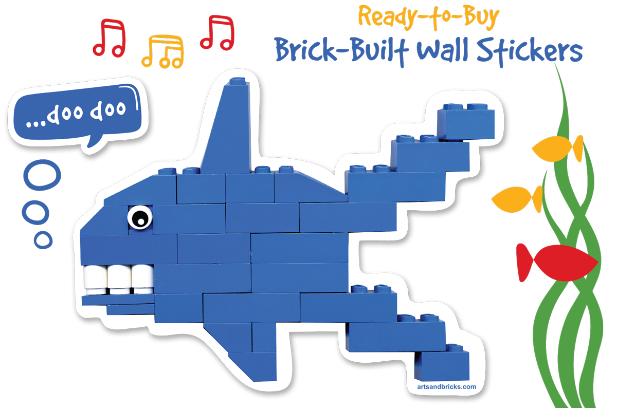 Arts and Bricks: Brick-Built & Kid-Drawn Wall Decals