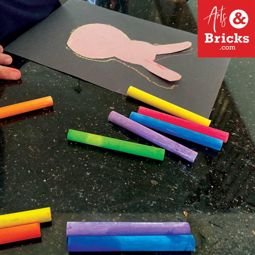 Chalk Bunny Silhouette Art - Arts and Bricks