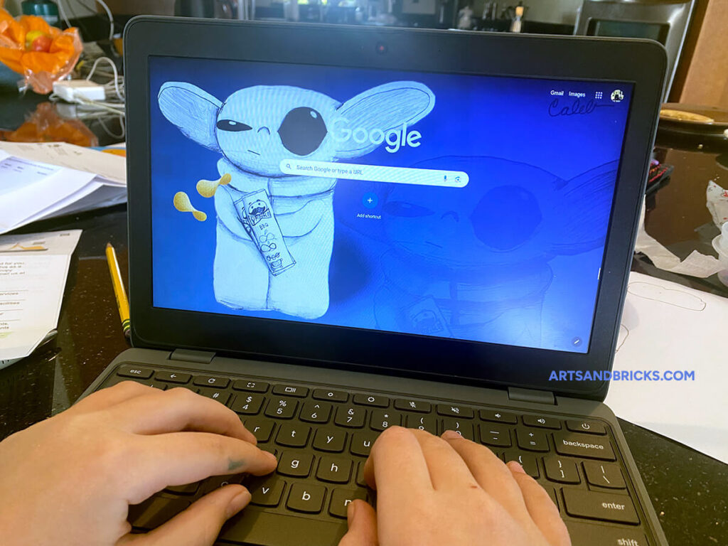 Using Your Child's Artwork for Chrome's Background (and Animating It ...