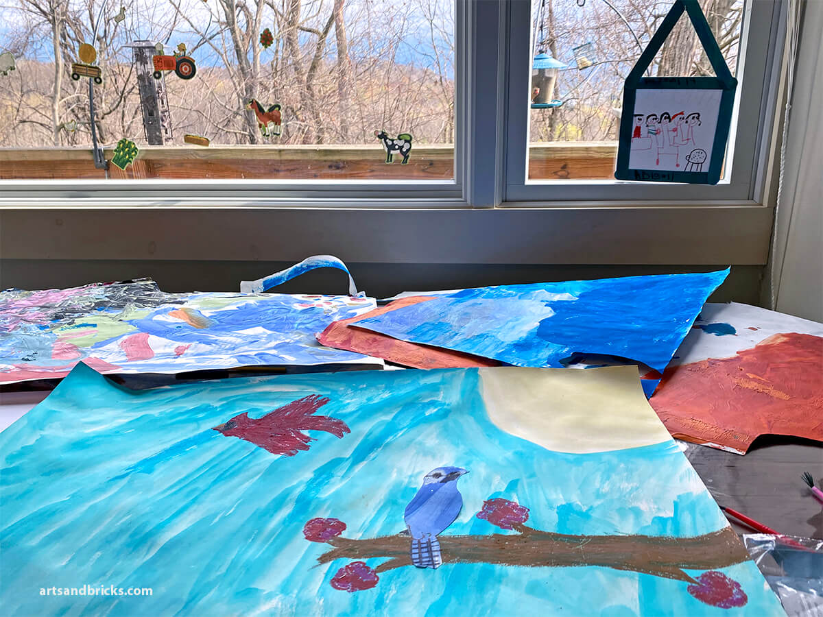 Painted Paper: Collage Craft Ideas for Kids - Arts and Bricks