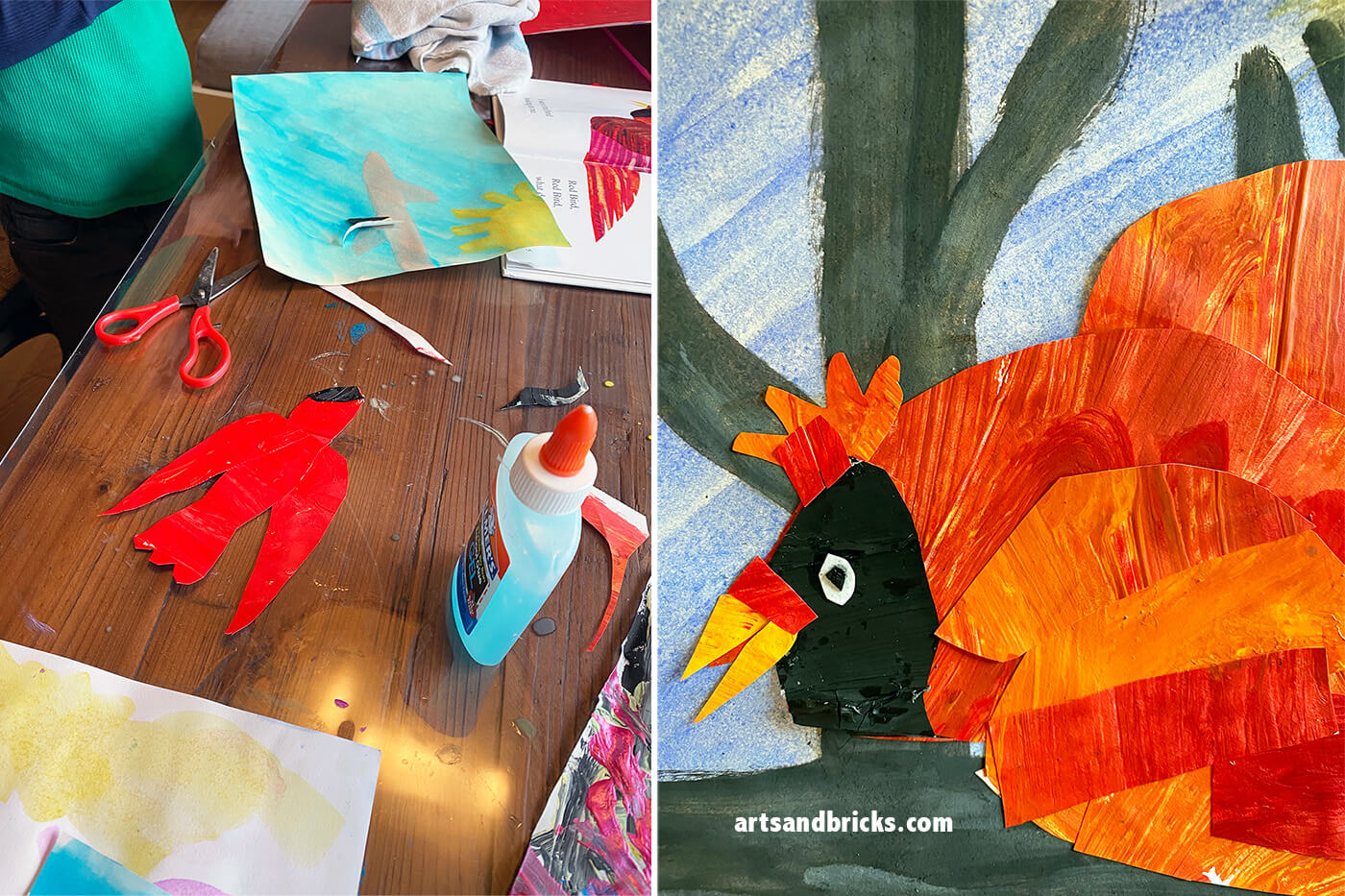 Painted Paper: Collage Craft Ideas for Kids - Arts and Bricks