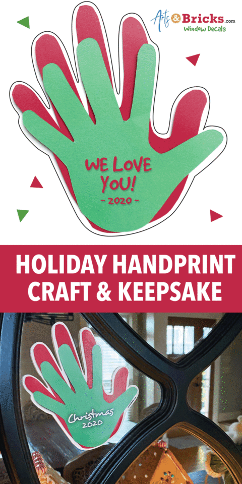 Send a Handprint Hug - Kids Craft - Arts and Bricks
