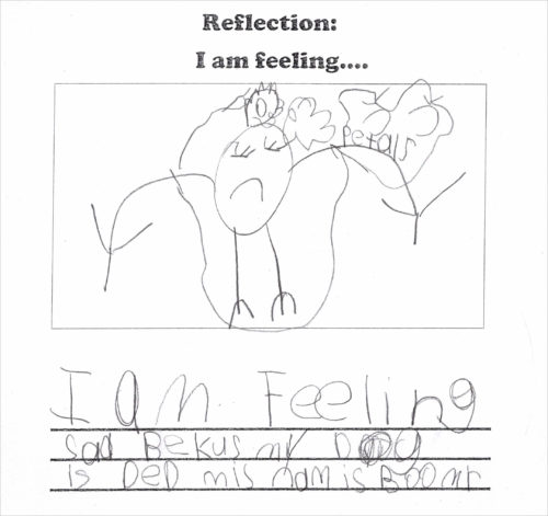 I am feeling... drawing page for kids - Arts and Bricks