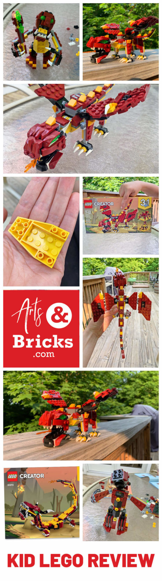 Child-Review for LEGO Creator Mythical Creatures, Set 31073 - Arts and ...