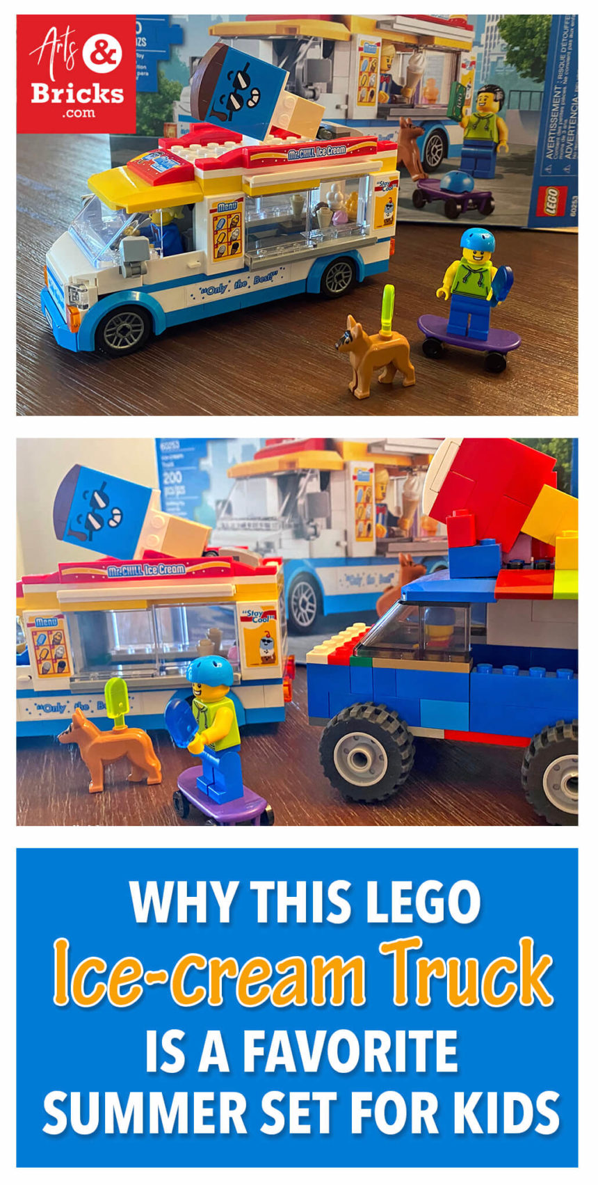 Kid-Review of LEGO Ice Cream Truck, Set 60253 - Arts and Bricks
