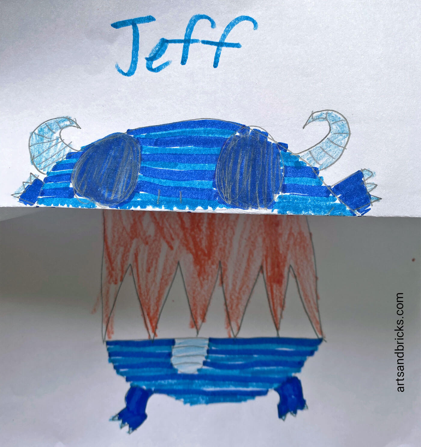 Folding Surprise: Monster Paper Craft for Kids - Arts and Bricks