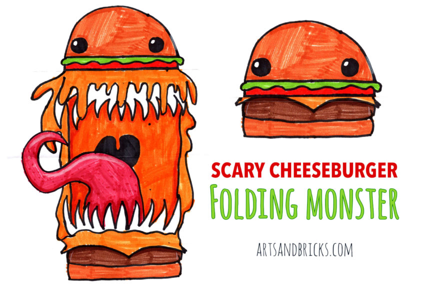 Food Folding Surprise "Monster" Drawings - Arts and Bricks