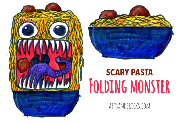 Food Folding Surprise "Monster" Drawings - Arts and Bricks