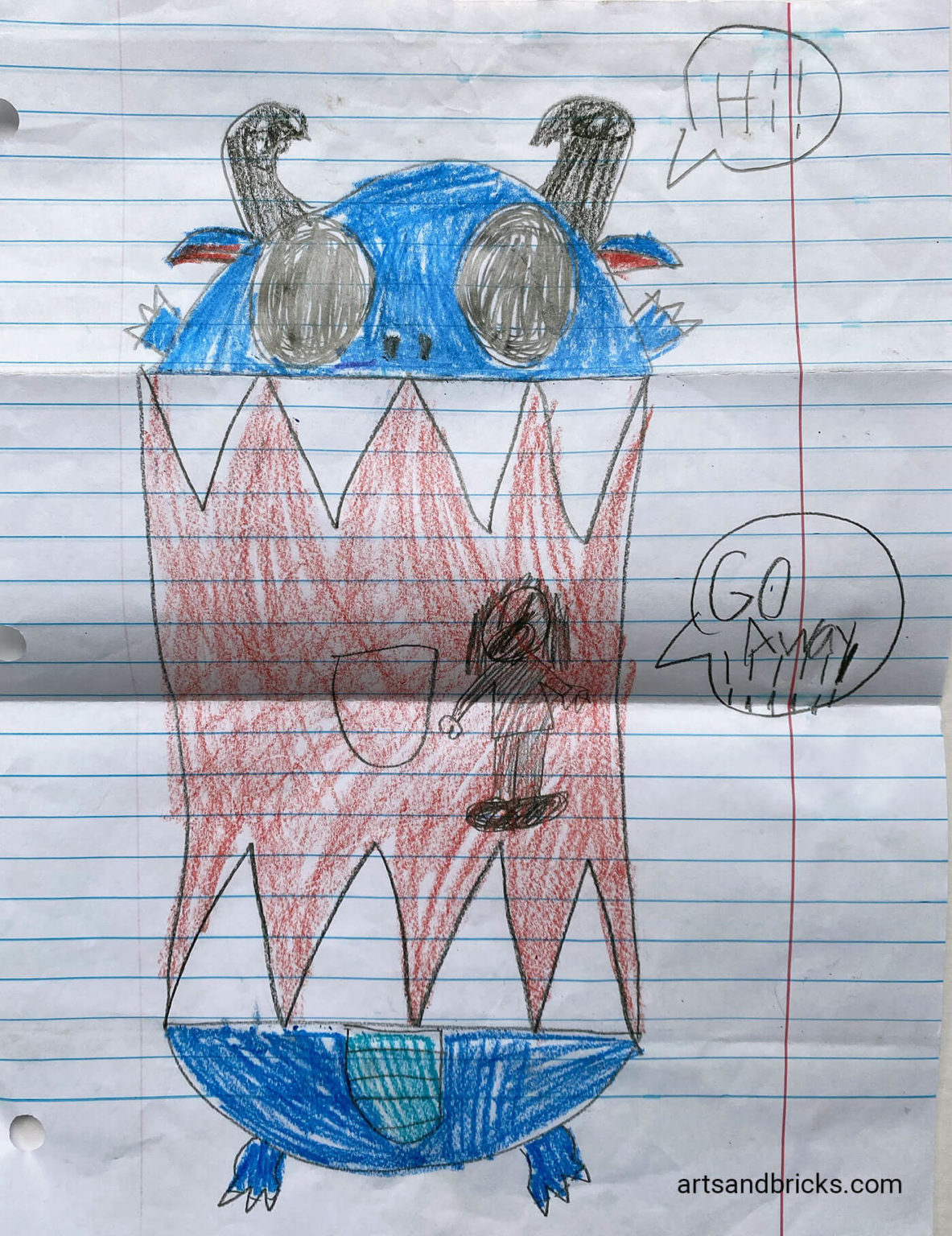 Folding Surprise: Monster Paper Craft for Kids - Arts and Bricks