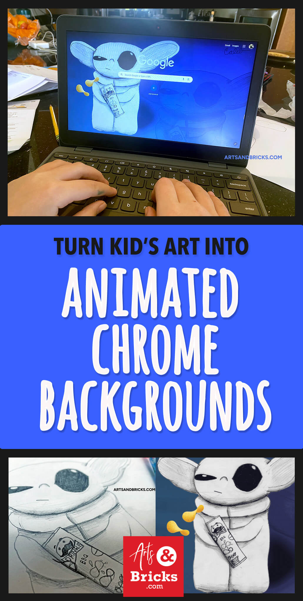 Using Your Child's Artwork for Chrome's Background (and Animating It ...